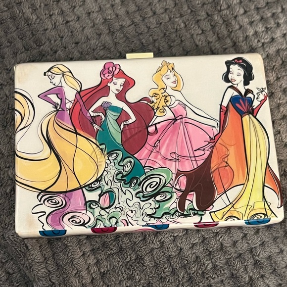 Disney | Bags | Disney Princess Clutch Featuring Rapunzel Ariel ...